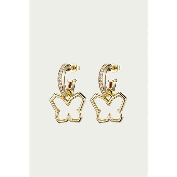 F+H STUDIOS | Jewelry | New Fh Studios Y2k Butterfly Charm Earrings In ...